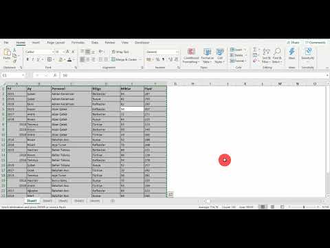 Excel'de Sadece Klavye Kullanarak Mause Kullanmadan İşlem Yapın ve Hızınızı Arttırın