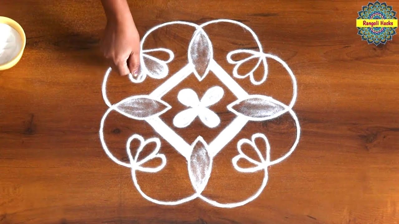 Simple rangoli for hanuman jayanthi l hanuman jayanti rangoli designs ...