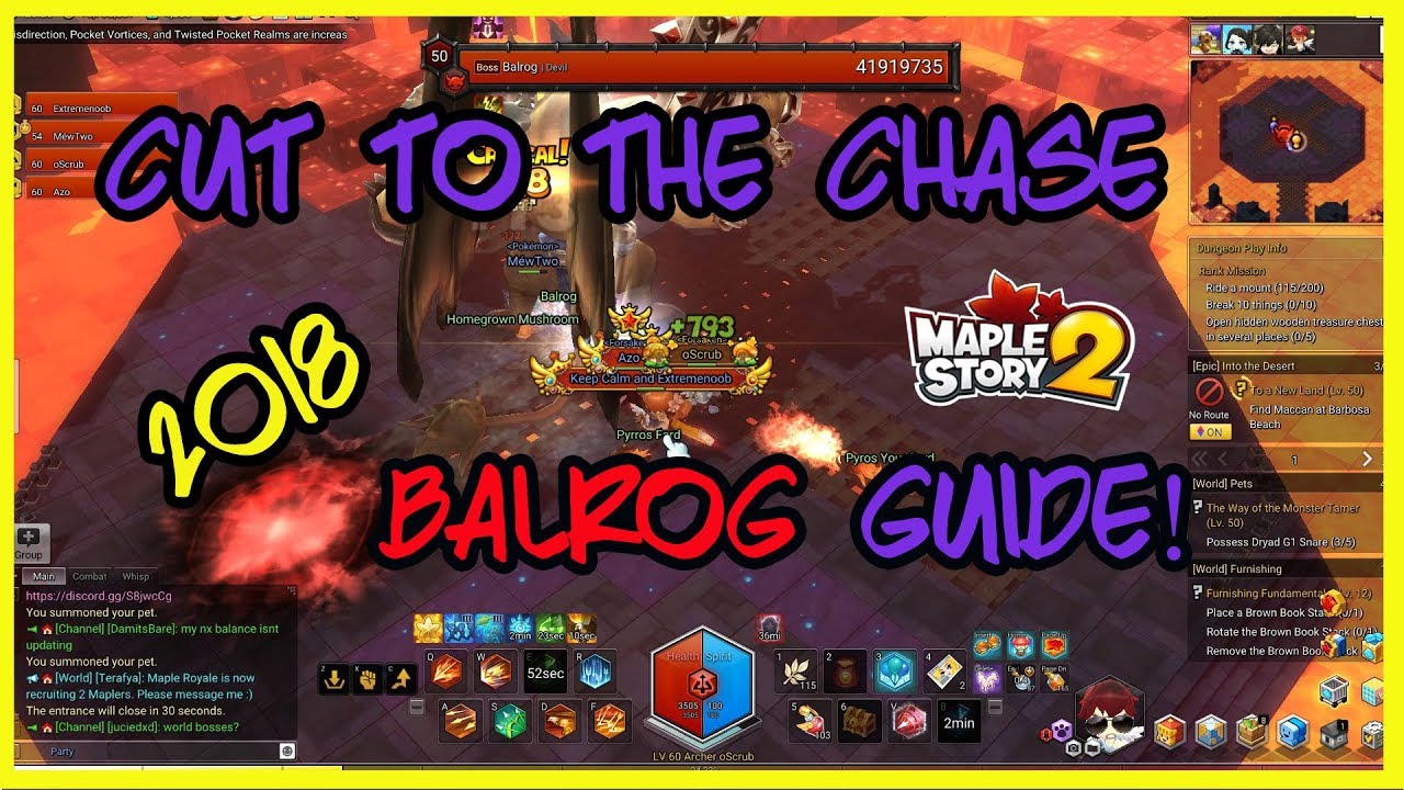 Maplestory 2 - Cut to the Chase|Balrog Guide ( Temple of Immortals ...