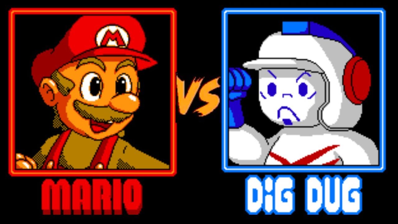 Famicom Fighter Battle #2: Mario vs Dig Dug - YouTube
