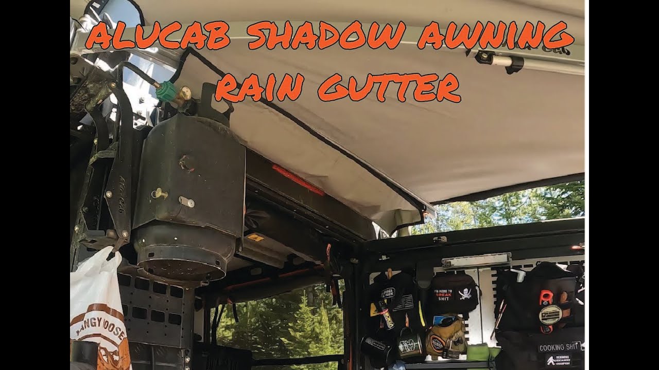 AluCab Shadow Awning Rain Gutter - YouTube