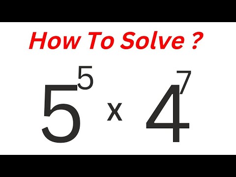 Math Olympiad Challenge 5^5x4^7 | Calculate Without Calculator | Best ...