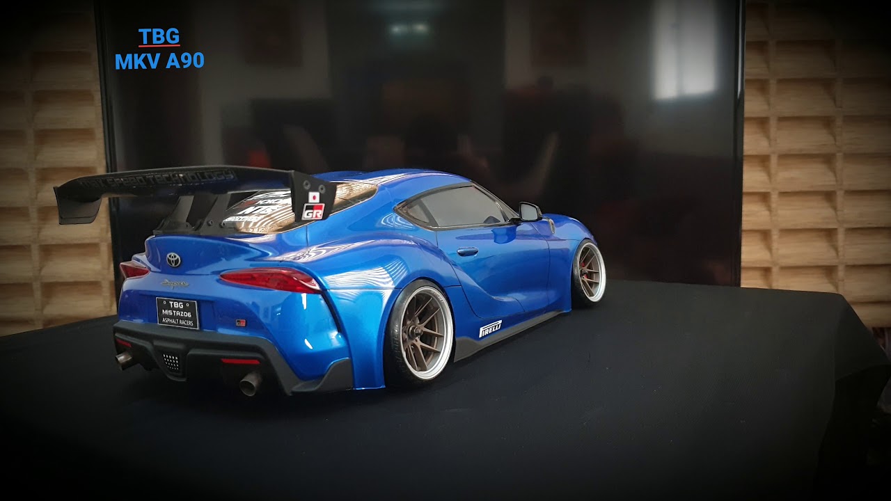 DRIFT Rc body Toyota Supra Mk5 A90 1/10 - YouTube