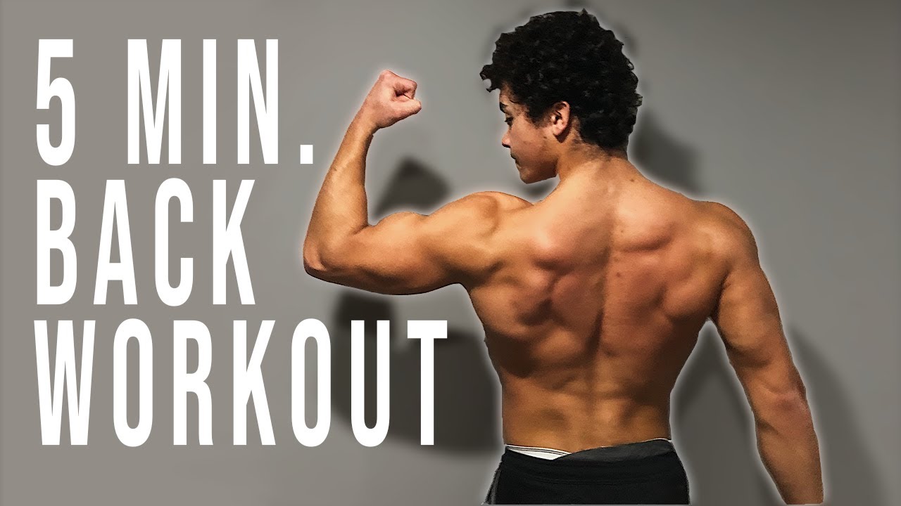 5 Min. At Home Back Workout - Follow Along - YouTube