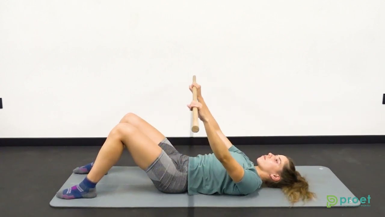 950. Flexión de hombros activa con pica - YouTube