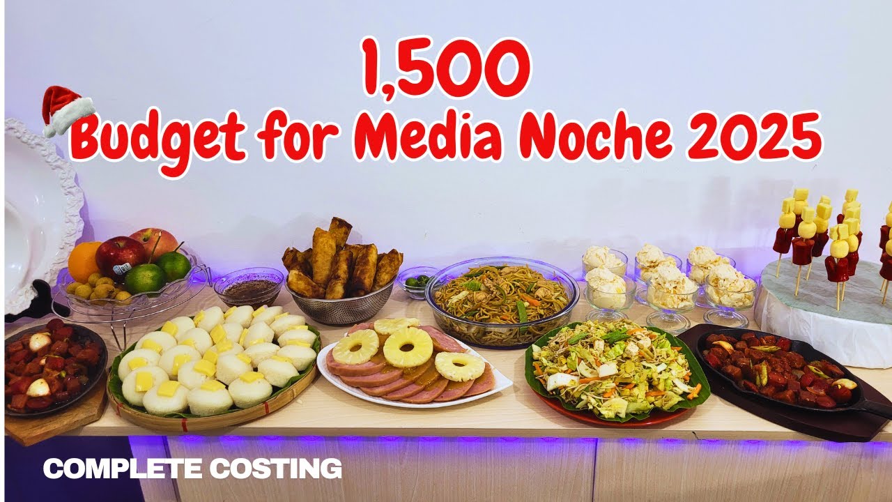1,500 BUDGET FOR MEDIA NOCHE 2025 | Tipid tips atbp - YouTube