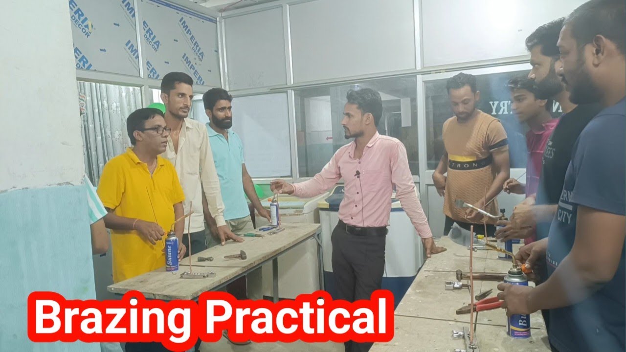 Brazing Practical In Kareem Technical Institite. - YouTube