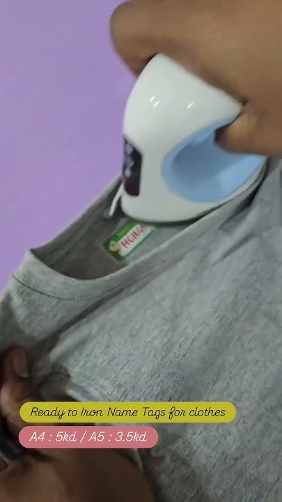 Ready to Iron , tags for clothes For order or enquiry through whatsapp ...