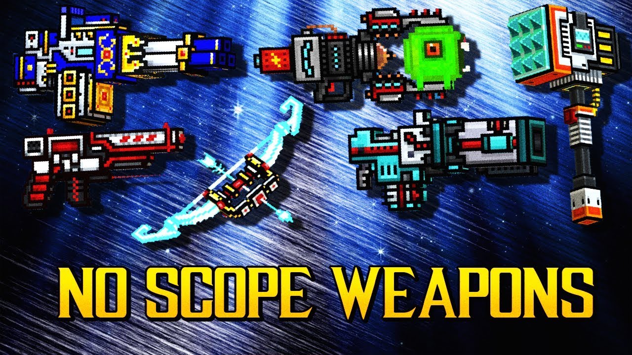 Pixel Gun 3D - No Scope Weapons Gameplay - YouTube