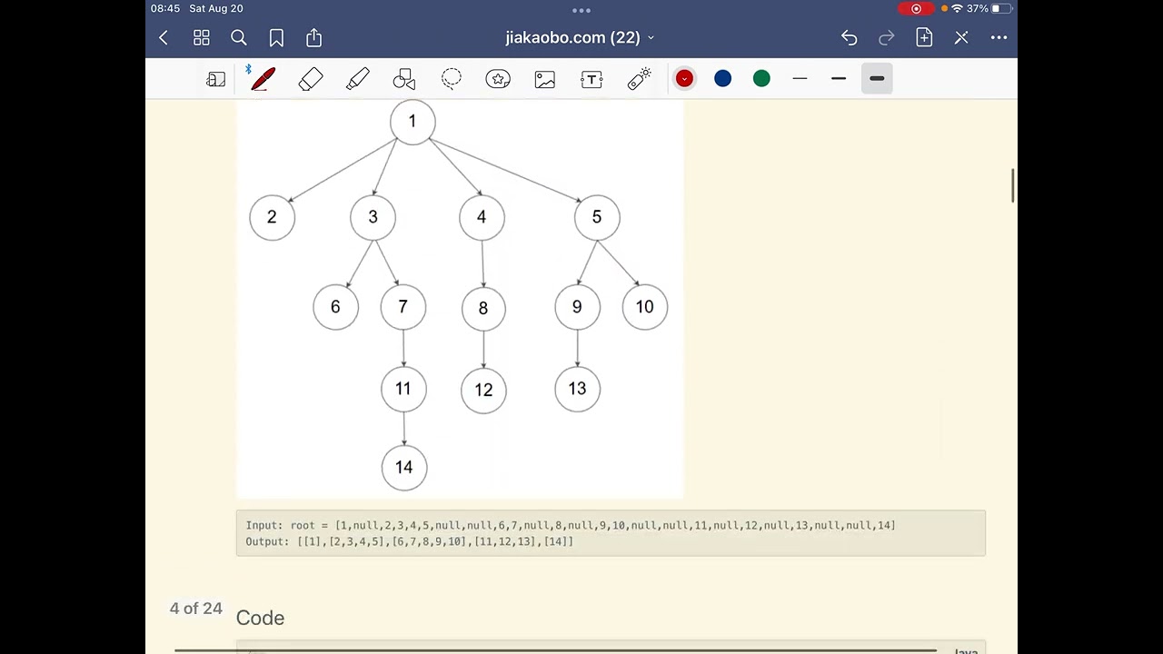 贾考博 Leetcode 429 N Ary Tree Level Order Traversal 换汤不换药~ Youtube 0728