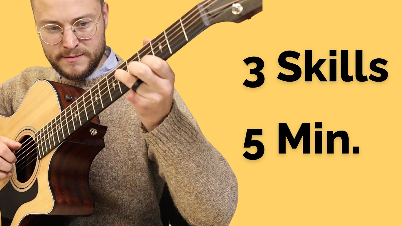 Beginner Guitar Basics - 3 Skills in 5 Minutes - YouTube