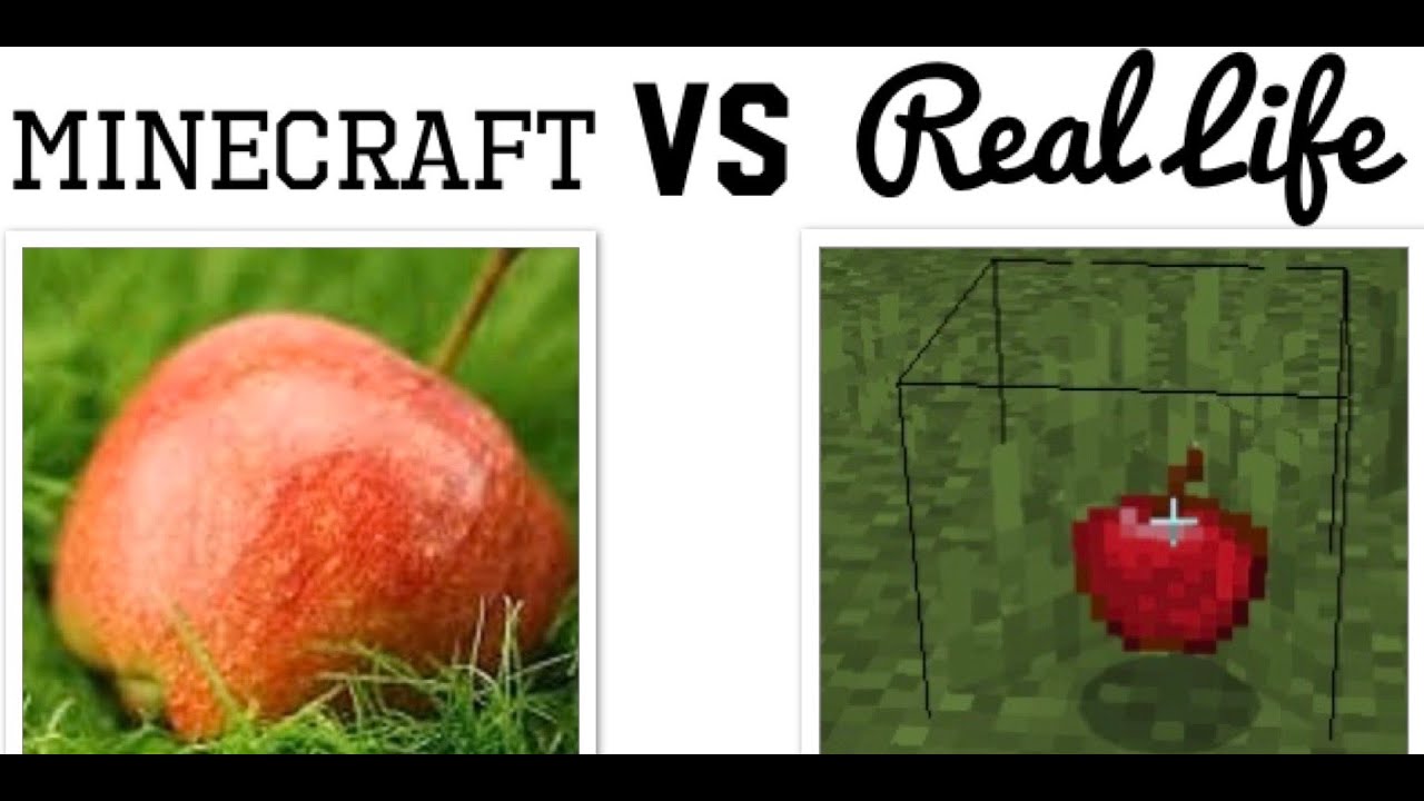 Minecraft VS Real Life - YouTube