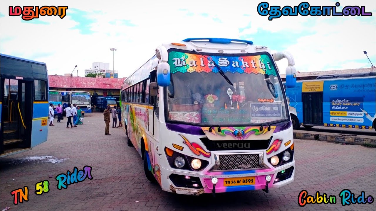🌠 Bala Sakthi Bus Service Madurai ↔️ Kalayarkovil 🔥 Safe & Fast 💥 Cabin ...