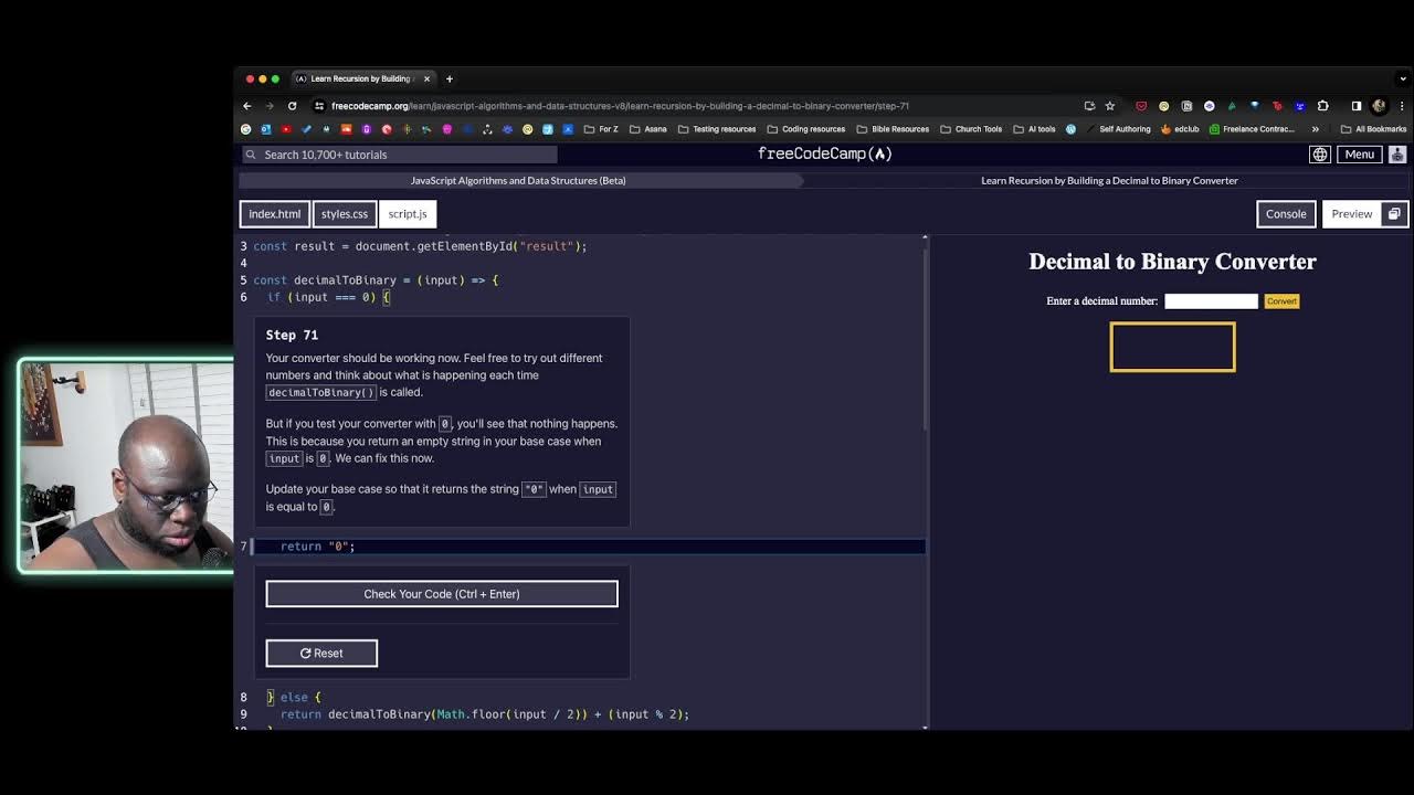 Turning Up Day 61 Learning about Recursion with FreeCodeCamp Steps 55 ...