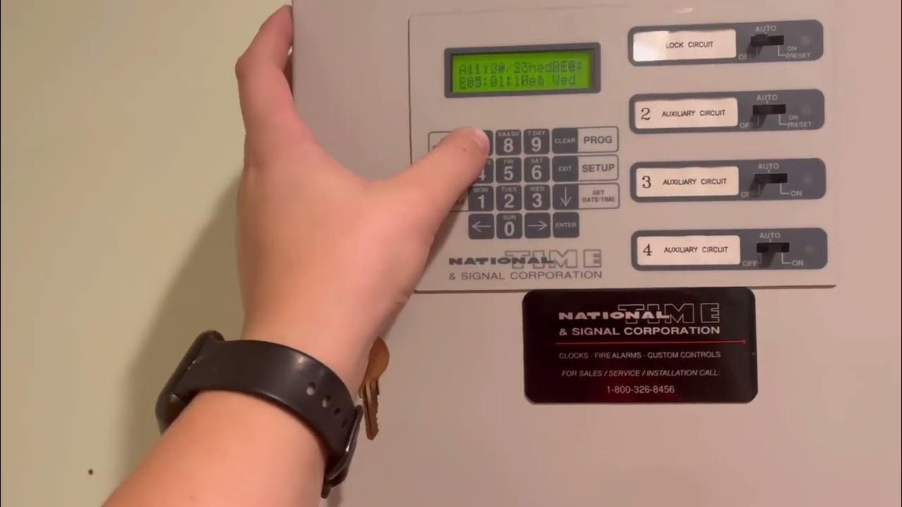 National Time MC100 Master Clock Demonstration - YouTube