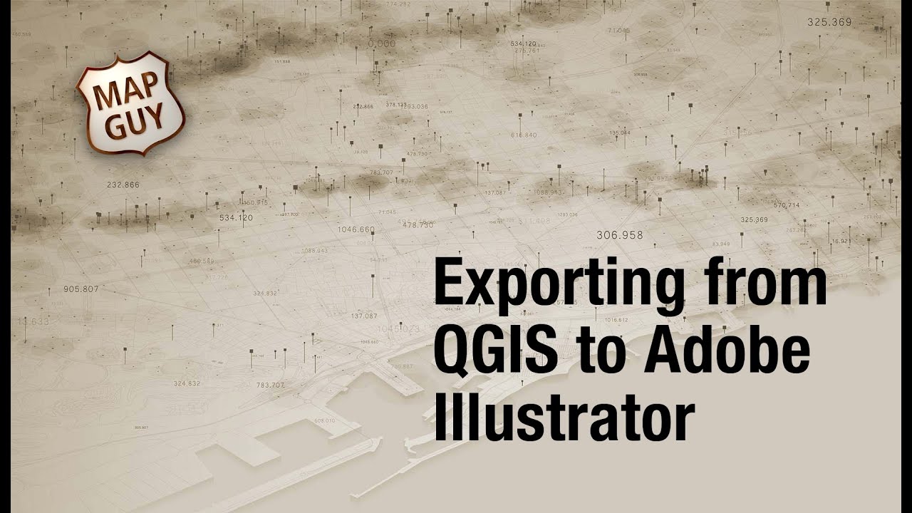 Exporting from QGIS to Adobe Illustrator - YouTube