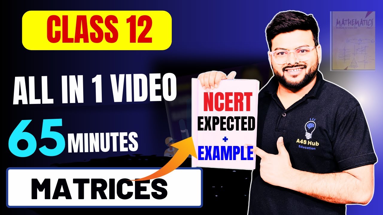 Expected and Repeated Question of Matrices I Class 12 Matrices I NCERT Expected Questions - YouTube