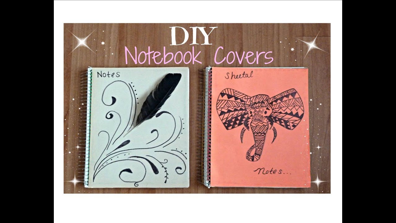 ♥ DIY Back To School Notebooks │ Tumblr Inspired │ Feathers & Tribal ...