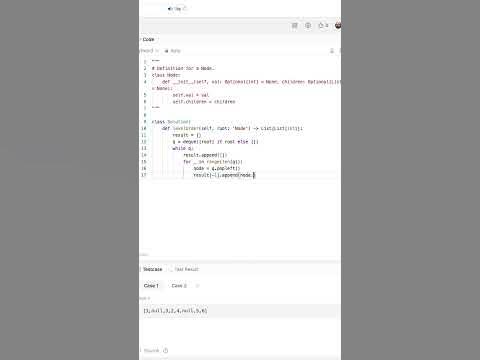 Leetcode #429: N-ary Tree Level Order Traversal #leetcodechallenge #leetcodepython #python - YouTube