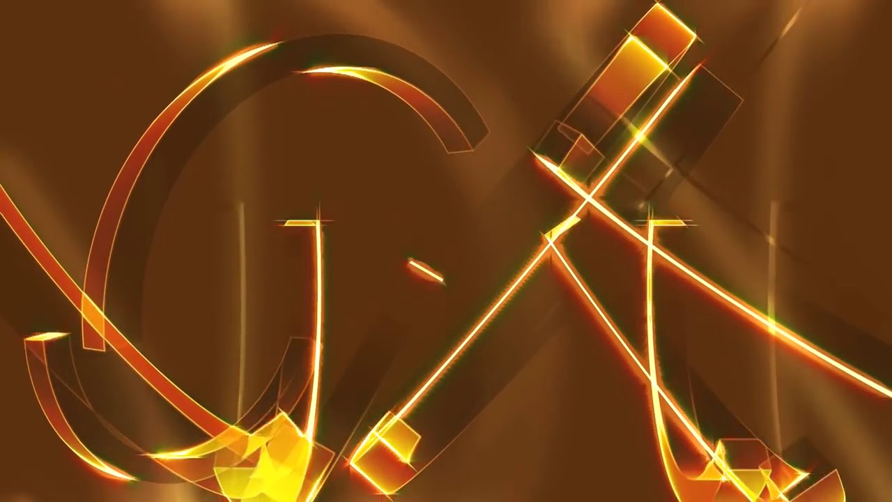 Golden 3d Objects, Animation, No Copyright, Copyright Free Video ...