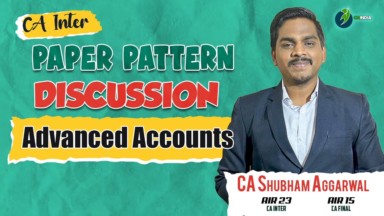 Paper Pattern Discussion || CA Inter Paper 1 - YouTube
