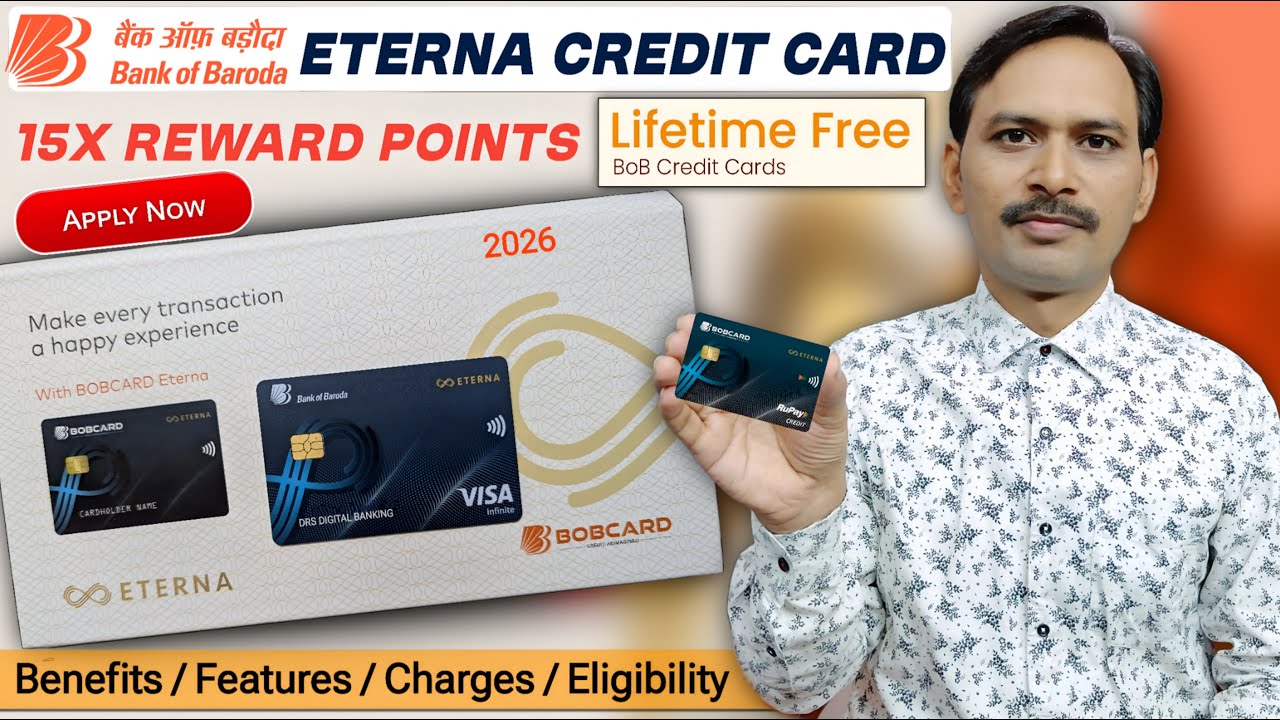 BOB Eterna Credit Card🔥Full Details 2026 | Lifetime Free Credit Card ...