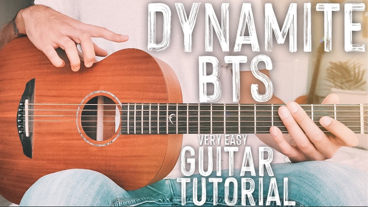 Dynamite Bts Guitar Tutorial Dynamite Guitar 방탄소년단 Bts Guitar