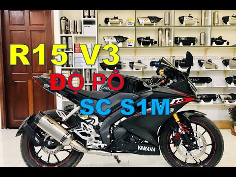 Yamaha R15 V3 độ pô SC S1M | Phượt Safety Sài Gòn | R15 độ pô SC - YouTube