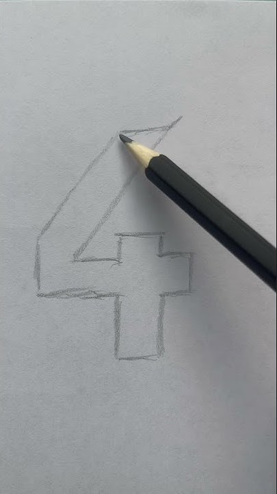 How To Draw Numbers In 3D Step By Step | Easy | Shading | #shorts #art ...