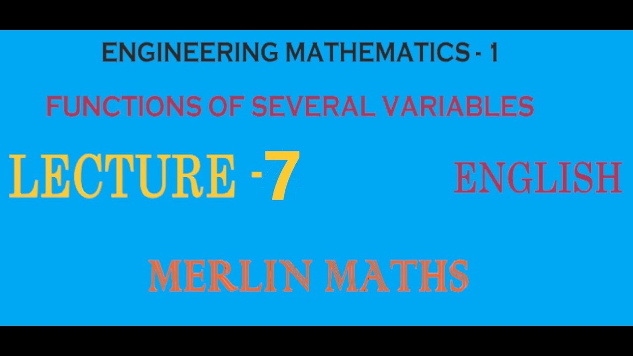 Engineering Maths-1-Functions of several variables- unit 4 - Taylor's ...
