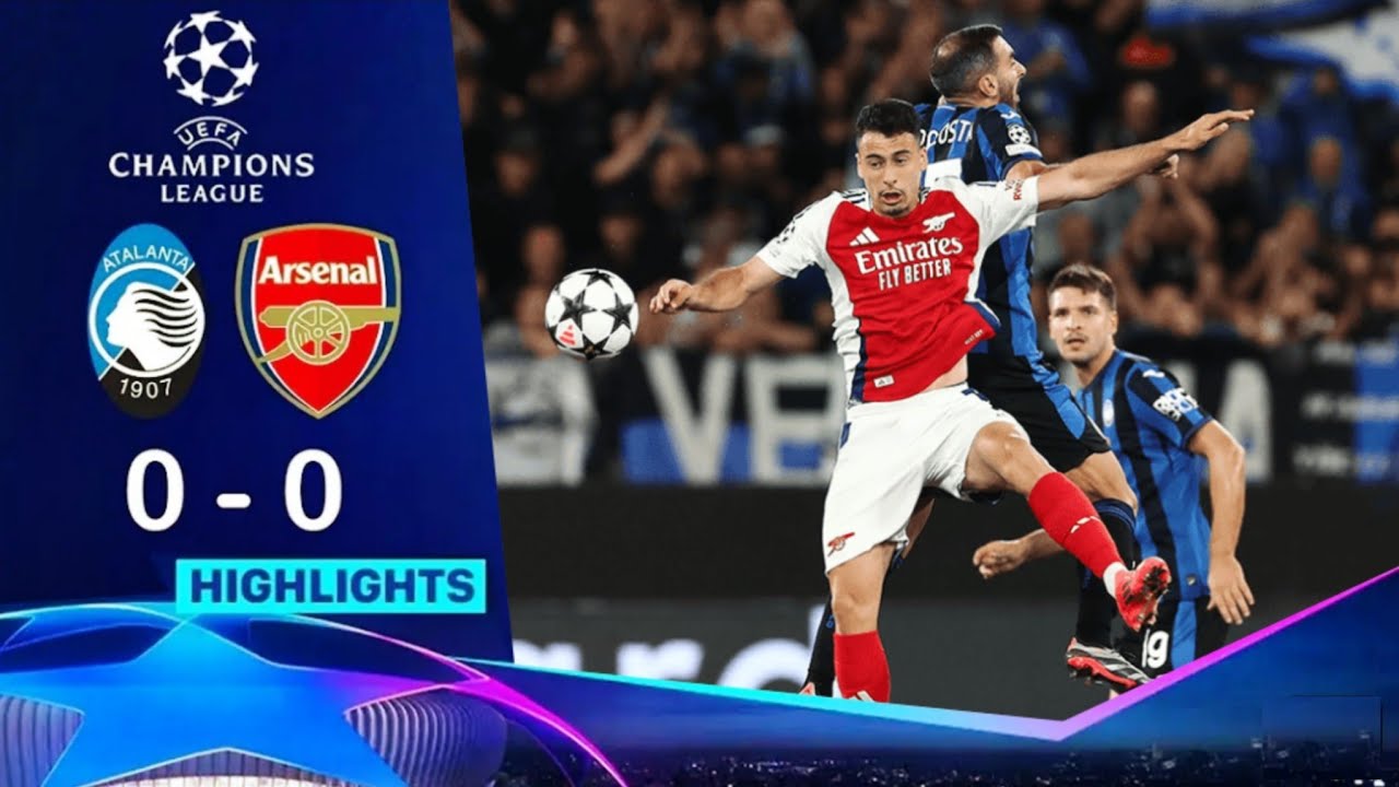 Atalanta vs Arsenal ( 0-0 ) Highlights | Atalanta-Arsenal | UEFA ...