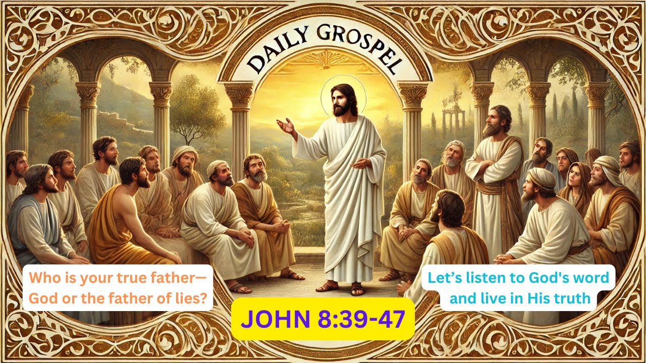 Daily Gospel Feb 1: John 8:39-47 - YouTube