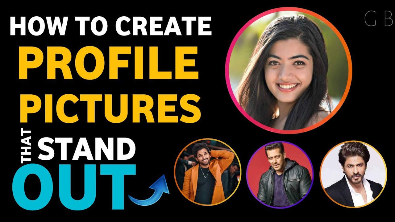 How To Create Awesome Profile Picture For Facebook, Whatsapp, Instagram ...