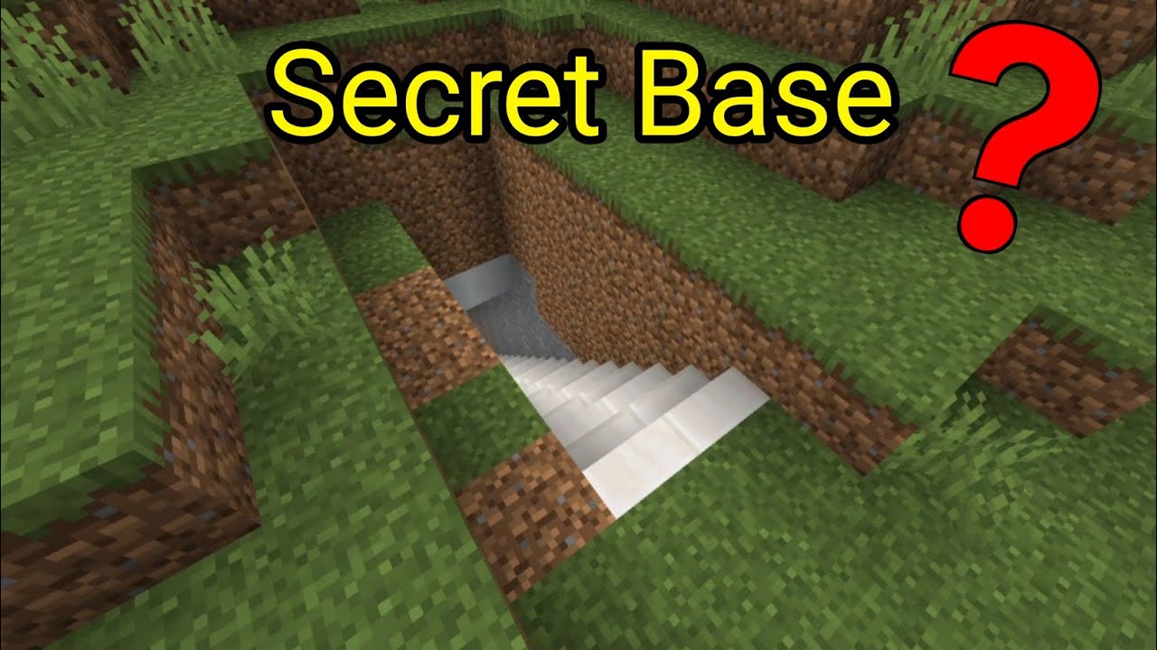 Minecraft: How to Build Underground Secret Base Tutorial (Easy) - YouTube