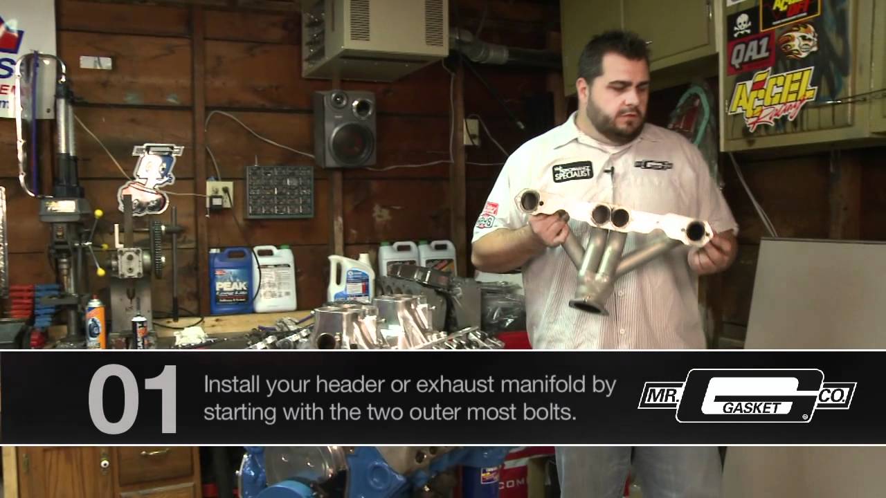 How to Install Mr. Gasket Exhaust Gasket video - Pep Boys - YouTube