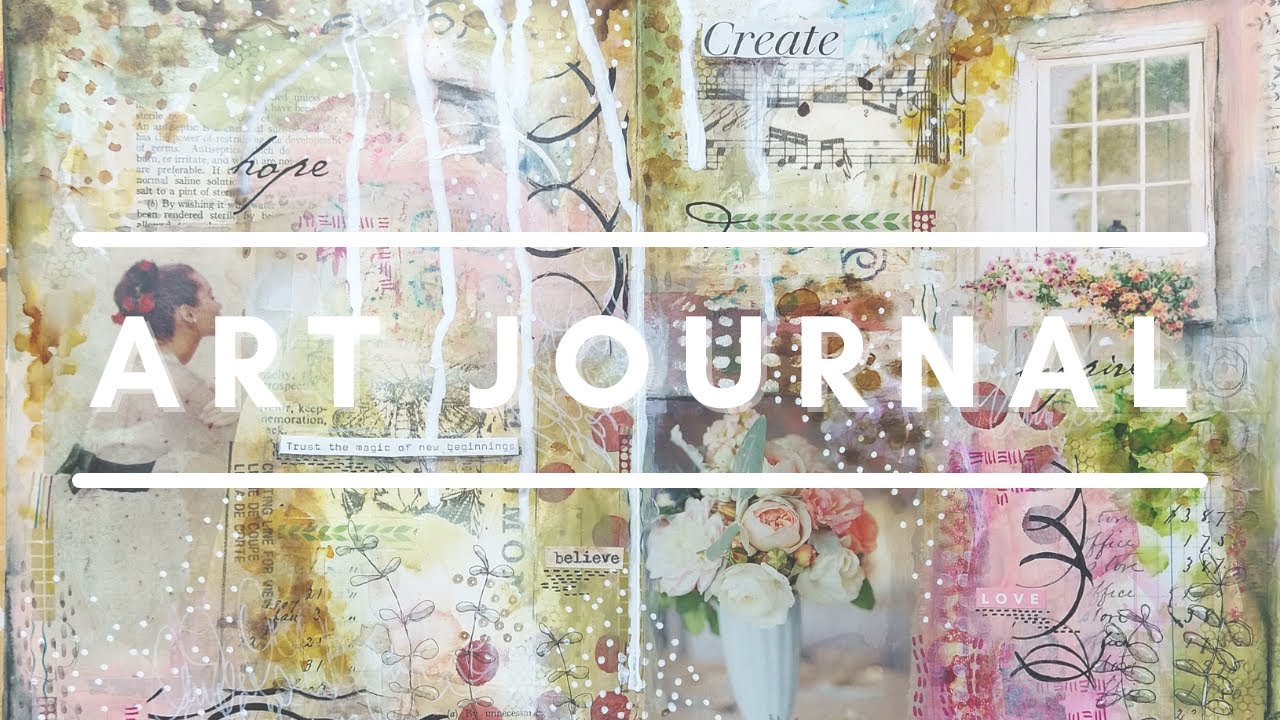 Mixed Media Art Journaling with Magazines - YouTube