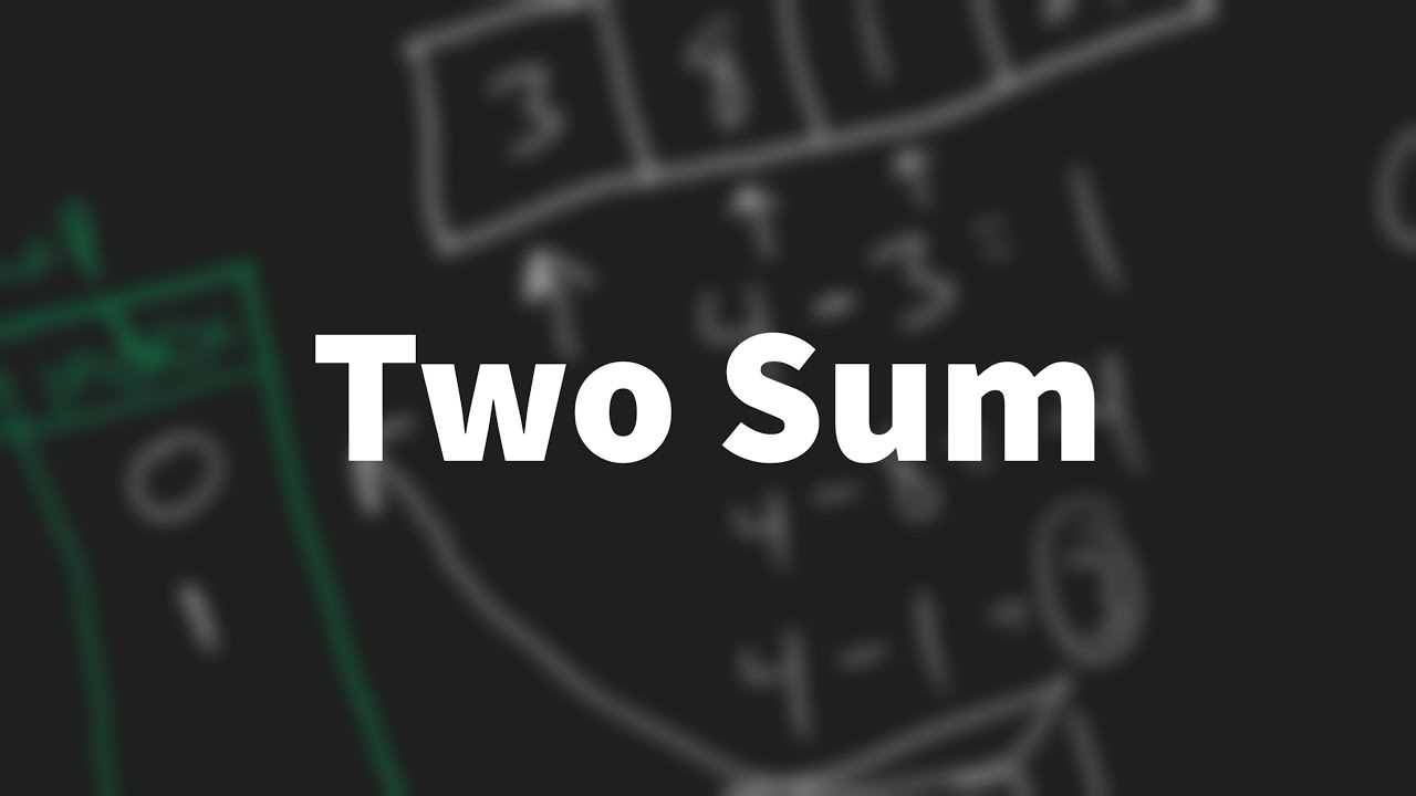 Two Sum Leetcode 1 Python Youtube