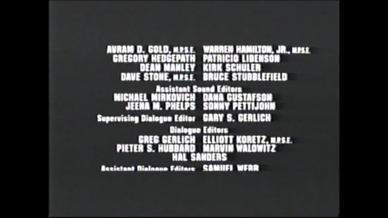 Speed (1994) End Credits (Cinemax 2012) - YouTube