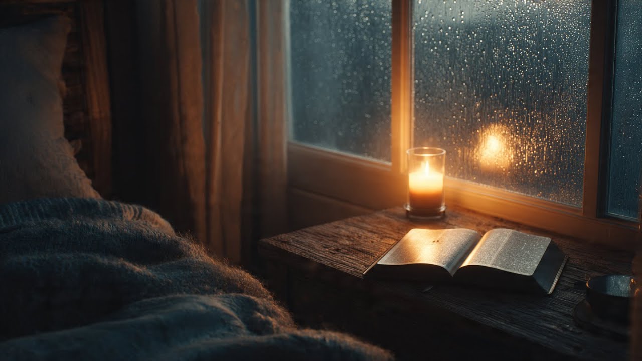 Let Jesus Calm Your Mind Tonight | Christian Rain Sleep Music for Deep ...