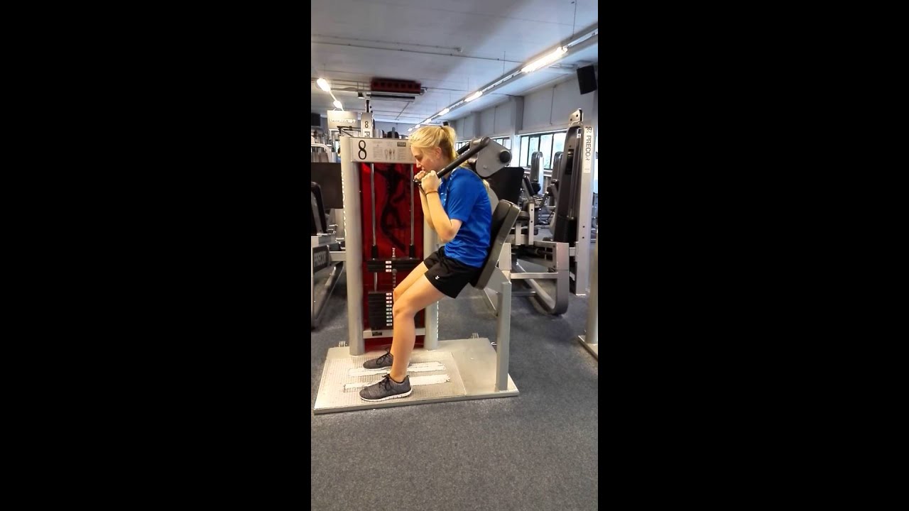 standing ab crunch machine - YouTube