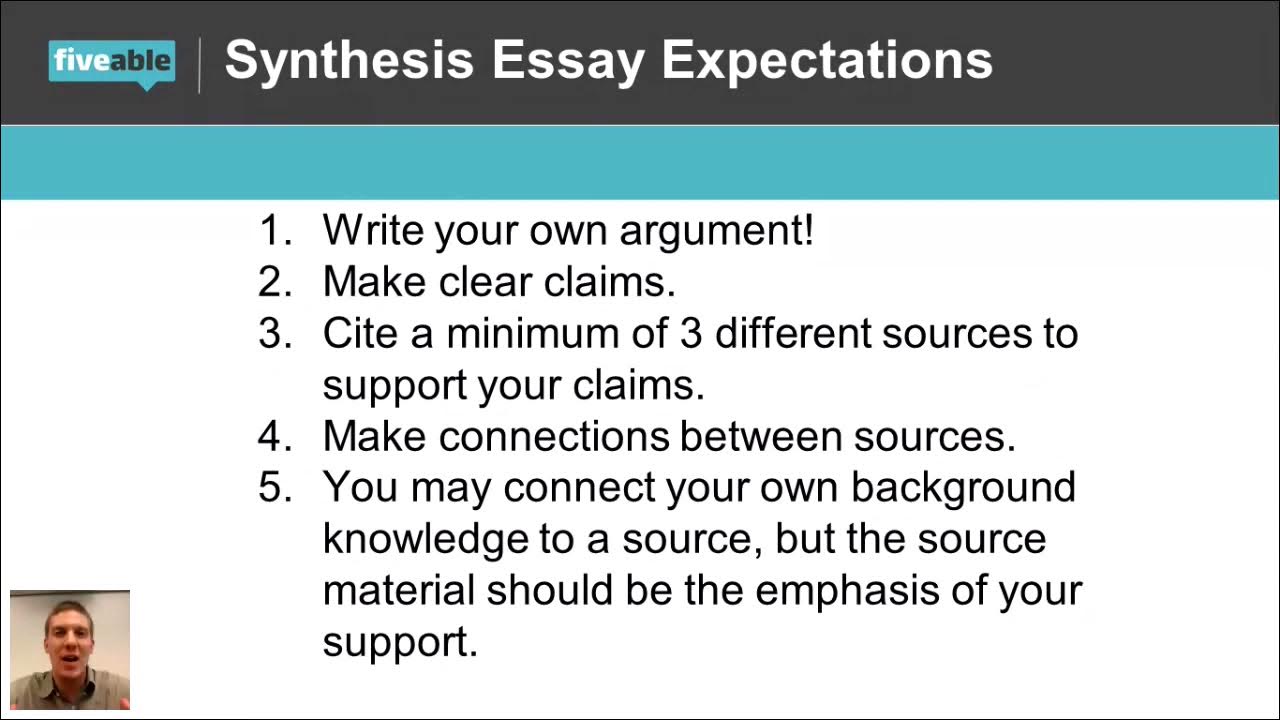 AP Lang - Synthesis Part II: Begin Your Argument - YouTube