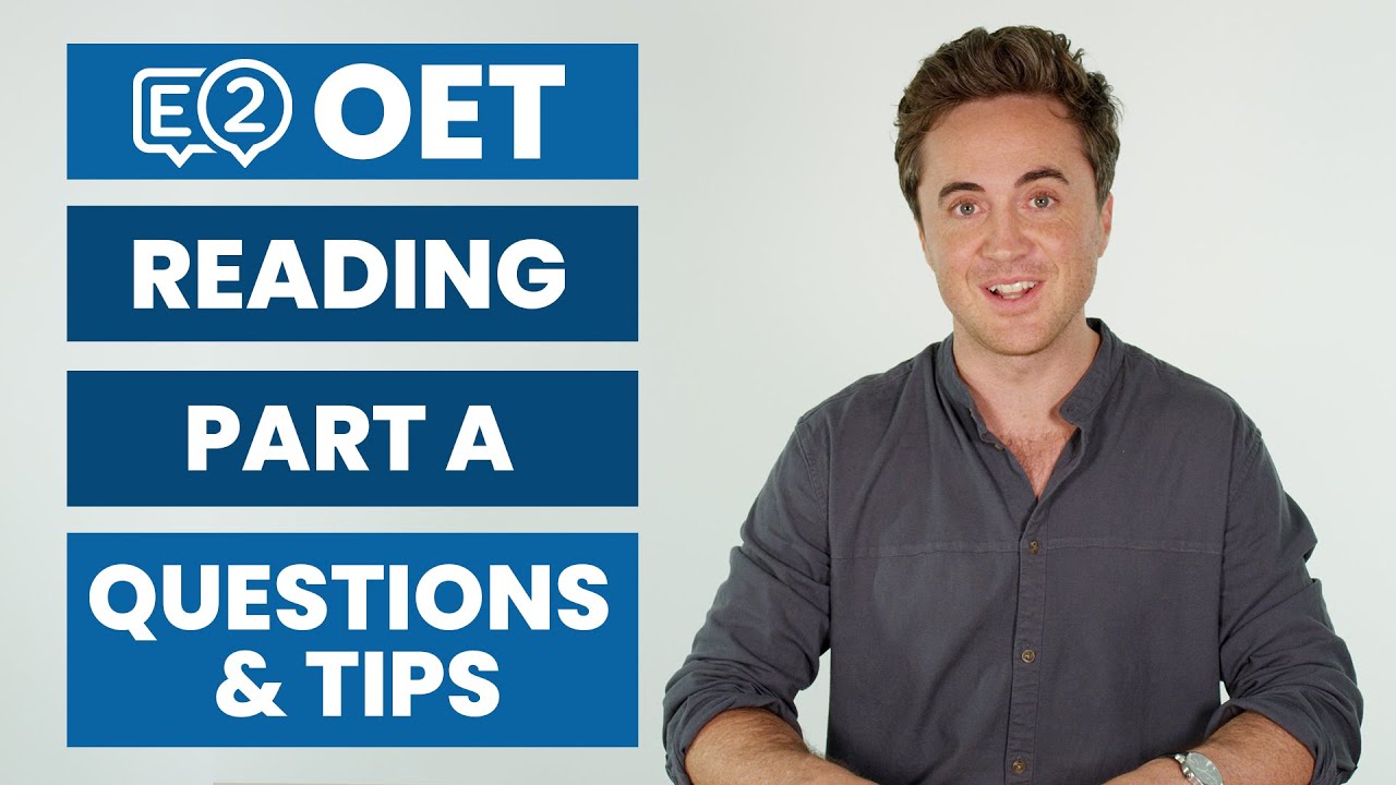 OET Reading Part A: Questions & Tips with Jay! - YouTube