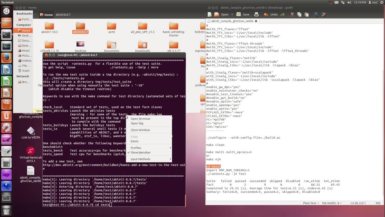 Abinit compiling (gfortran + Netlib library) - YouTube
