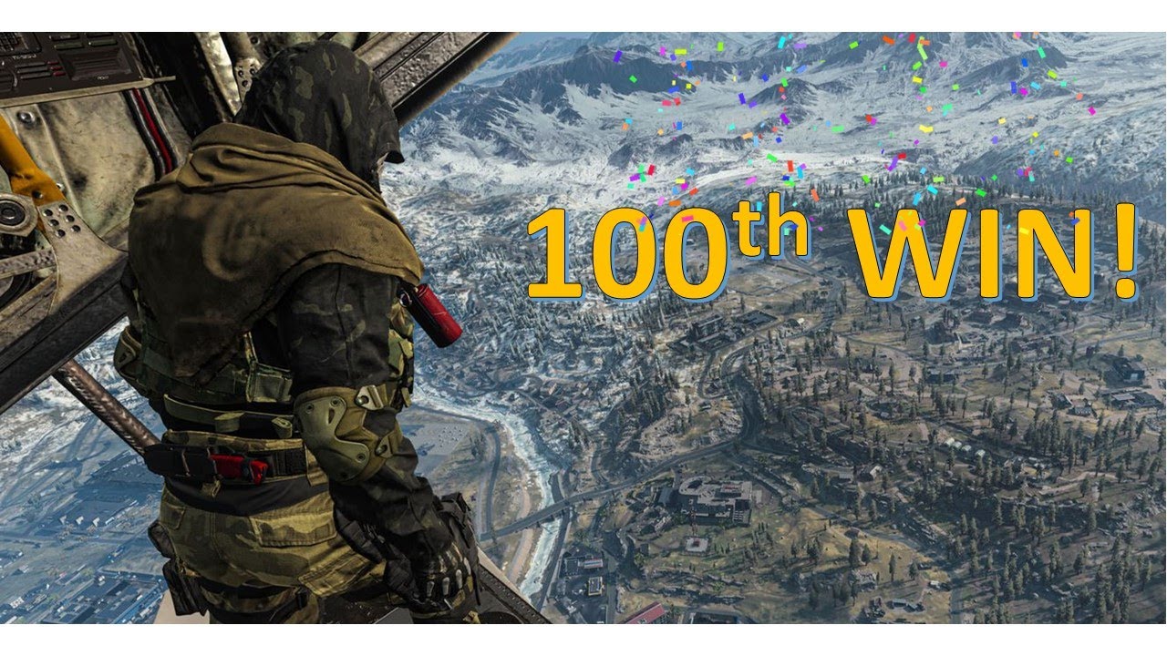 Warzone 100th win! (CoD Battle Royale) - YouTube