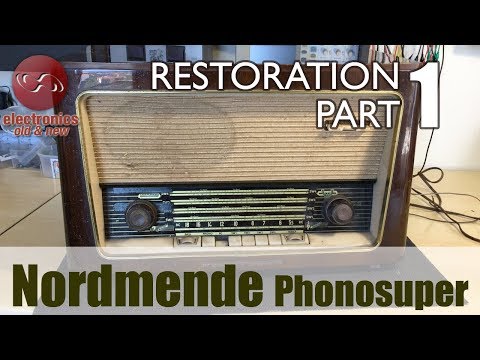 Nordmende Phonosuper radio restoration - Part 1. First look.