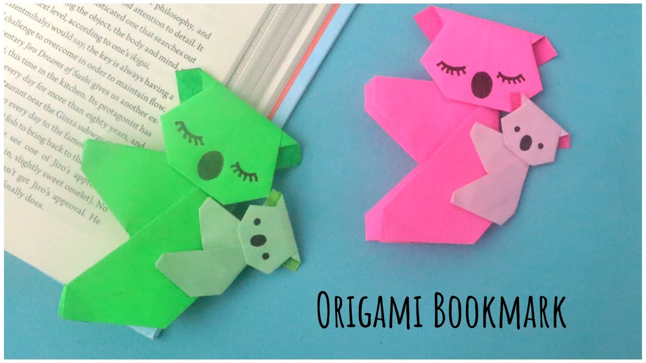 Origami Koala Bookmark Tutorial Step by Step - YouTube
