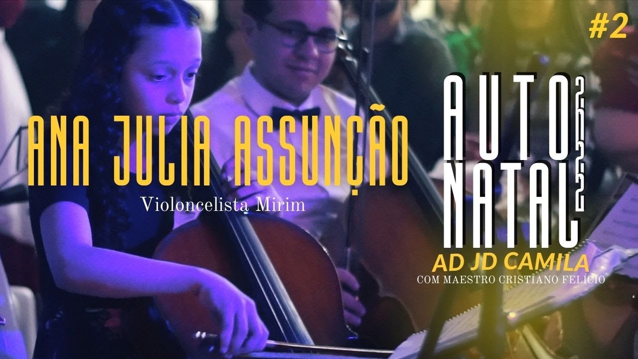 APENAS 8 ANOS DE IDADE ANA JULIA ASSUNÇAO com SOLO DE VIOLONCELO - AUTO ...