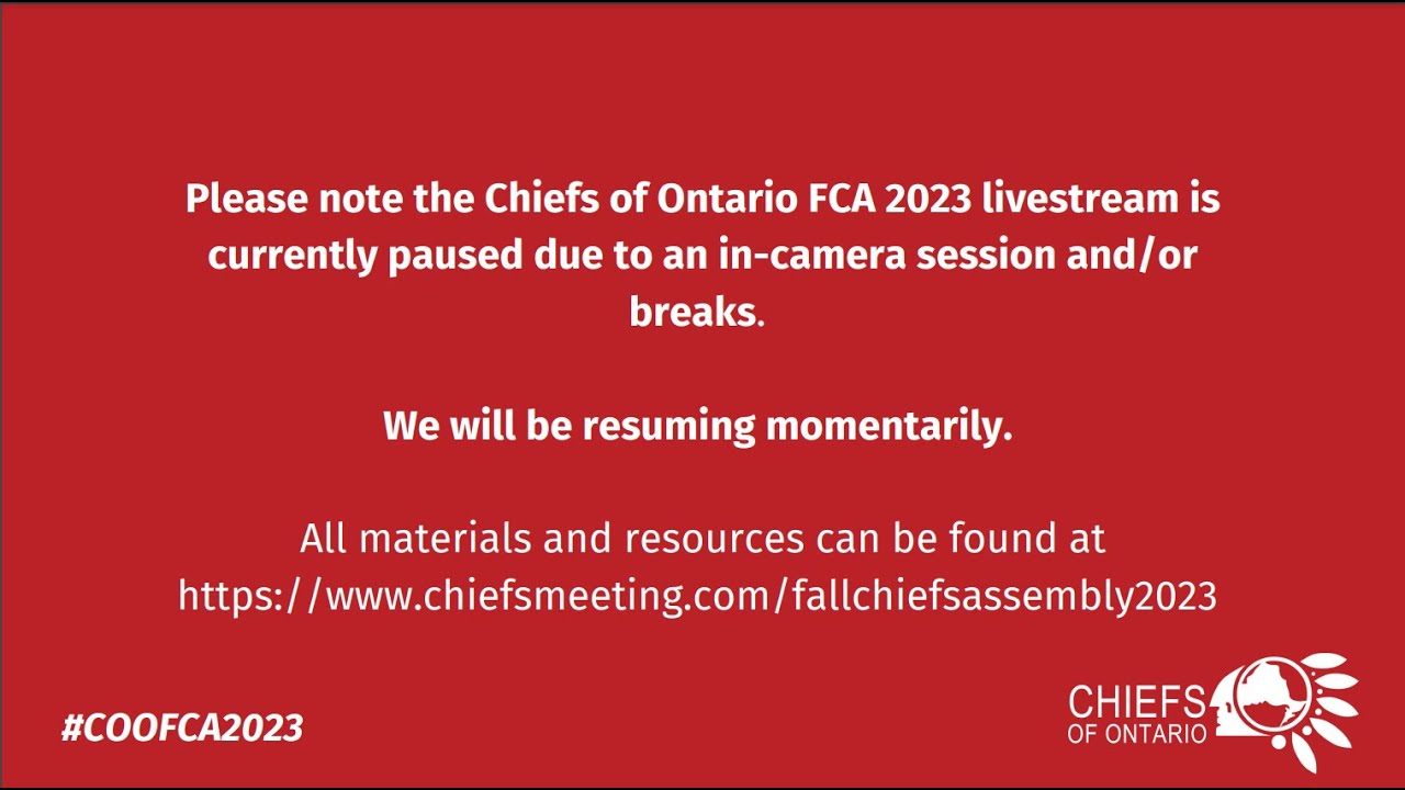 Chiefs Of Ontario Fall Chiefs Assembly 2023-Day 3 - YouTube