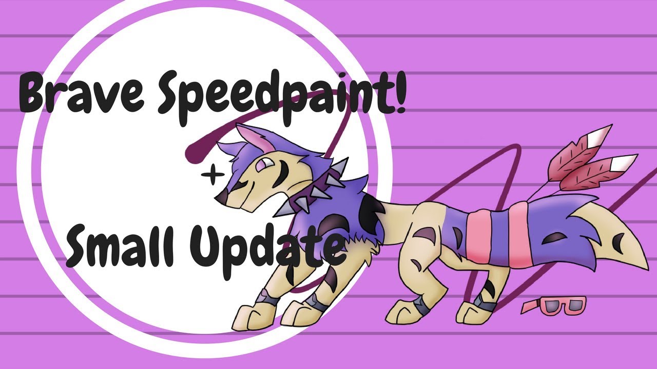BRAVE SPEEDPAINT + SMALL UPDATE || Animal Jam OC speedpaint - YouTube