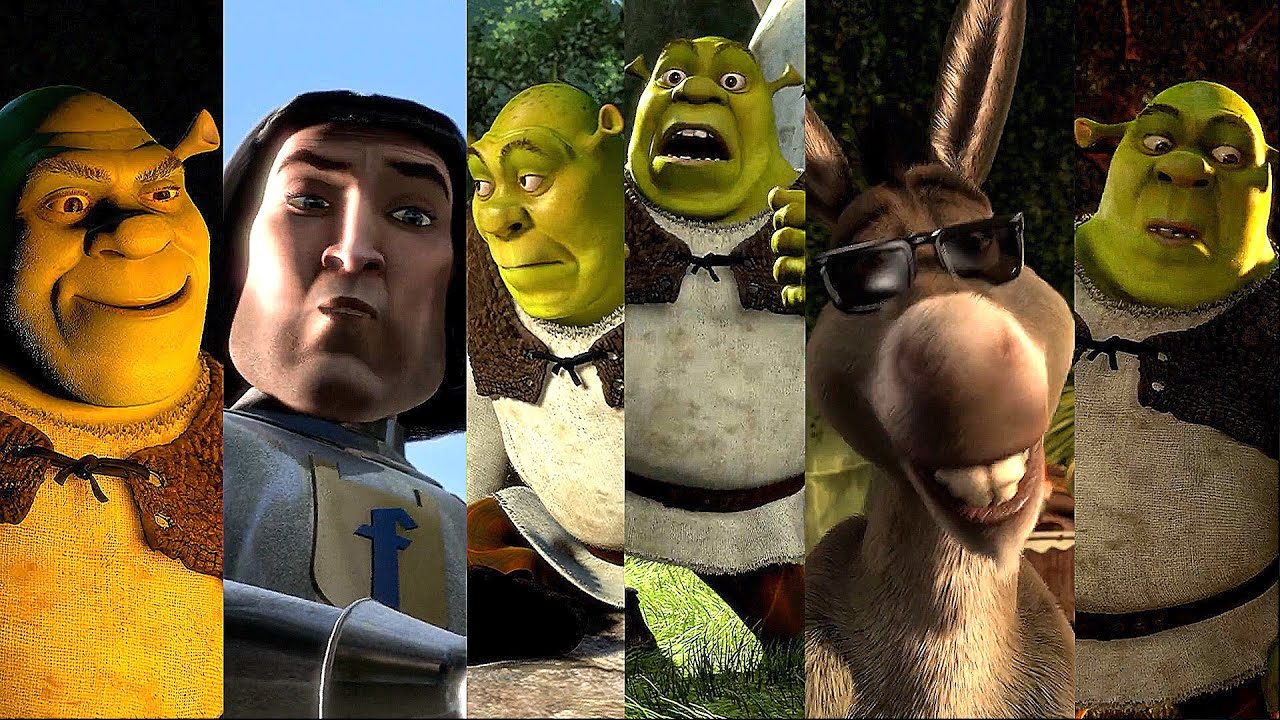 1 Second from every 2 minutes of Shrek - YouTube